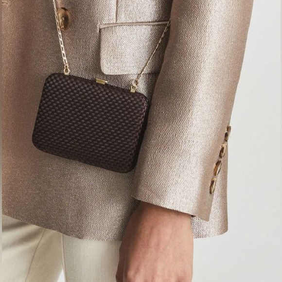 Reiss | Bags | Reiss Acorn Crystal Embellished Card Case Crossbody Bag ...